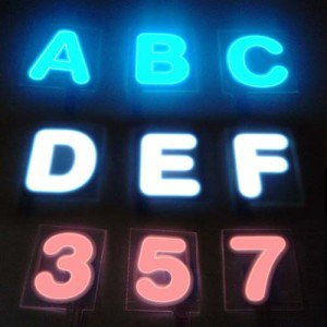 el panel alphabet – EL Panel & Tape